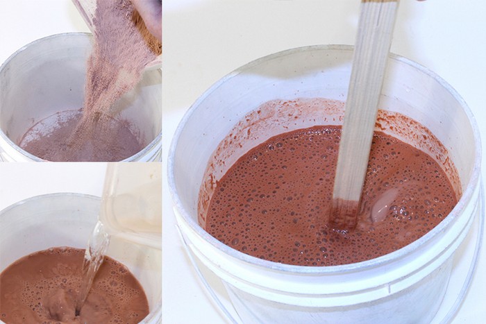 Making a plaster mold with Plastermix